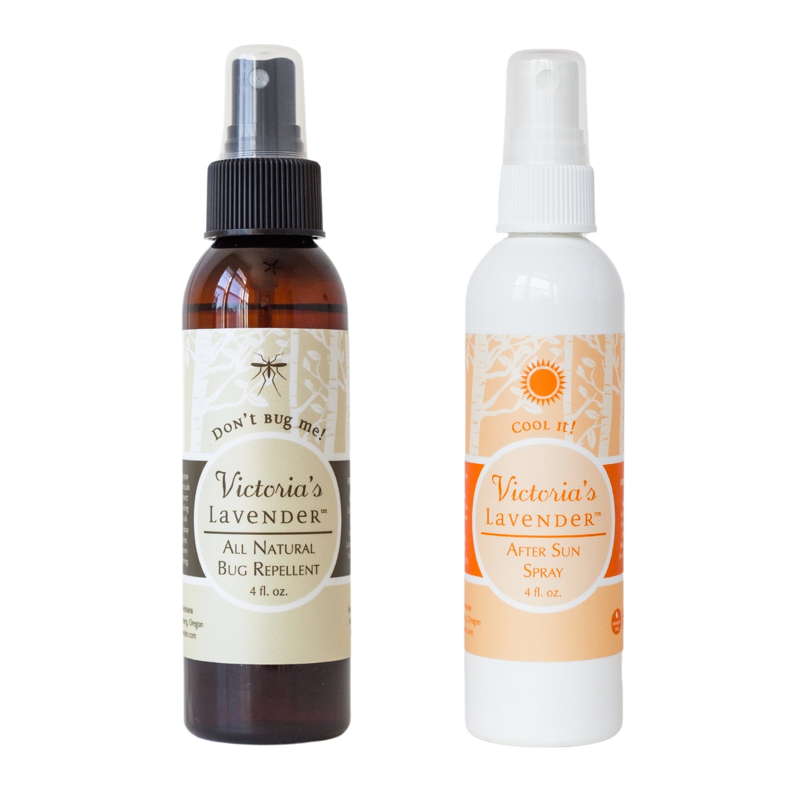Bug Spray & After Sun Spray Combo for Summer Fun - Victoria's Lavender